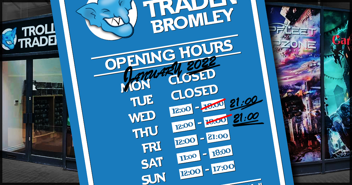 New Year, New Opening times! – TTCombat Retail